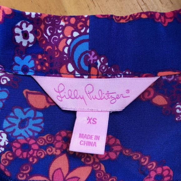 Lilly Pulitzer | Tops | Lilly Pulitzer Raleigh Silk Blouse | Poshmark